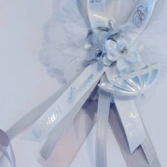 Accessories | 16 Bridal Shower Parasol Corsages Capias Silver | Poshmark